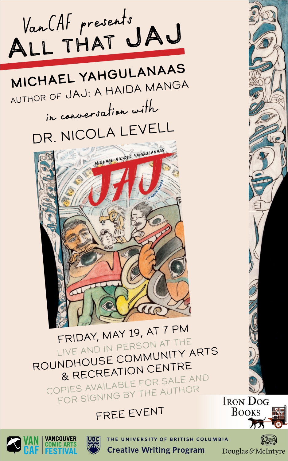 VanCAF 2023 Kickoff Event: ALL THAT JAJ with Michael Nicoll Yahgulanaas ...