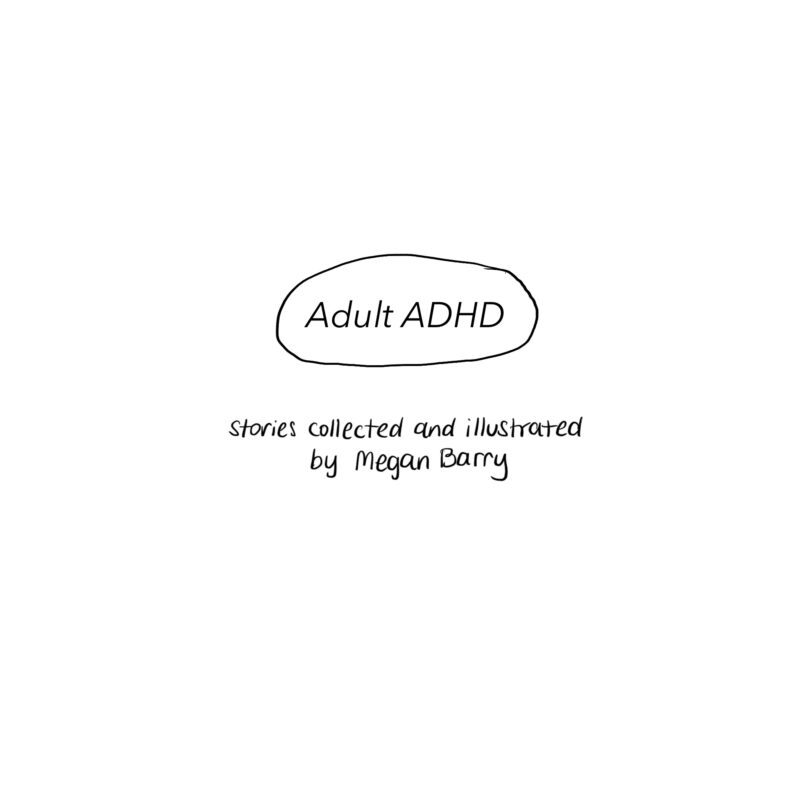 Megan-K-Barry–Adult-ADHD-comic–title-page – megolas art | Vancouver Comic Arts Festival